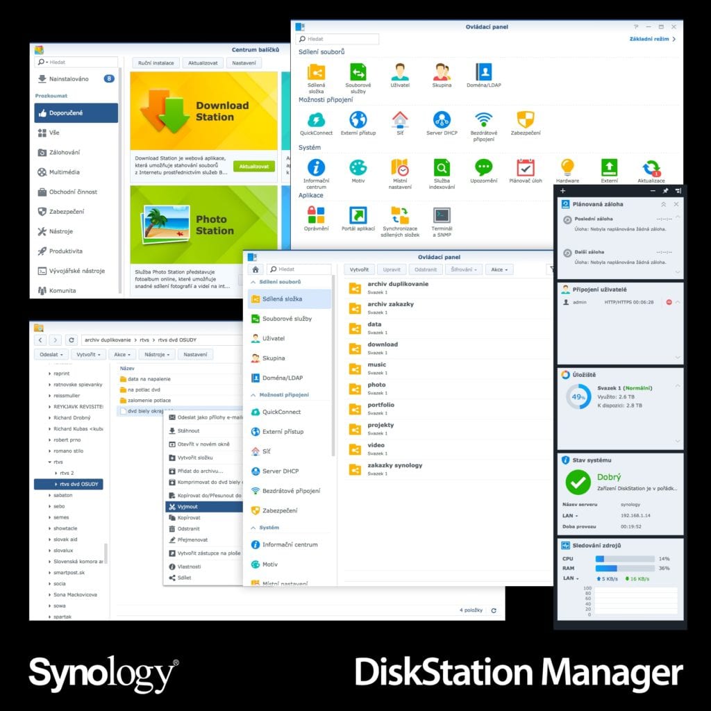 Synology DiskStation Manager: Systém, ktorý dodáva NAS identitu ...